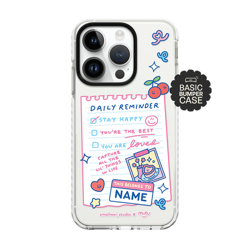 Daily Checklist Basic Case - Customisable – mutu case